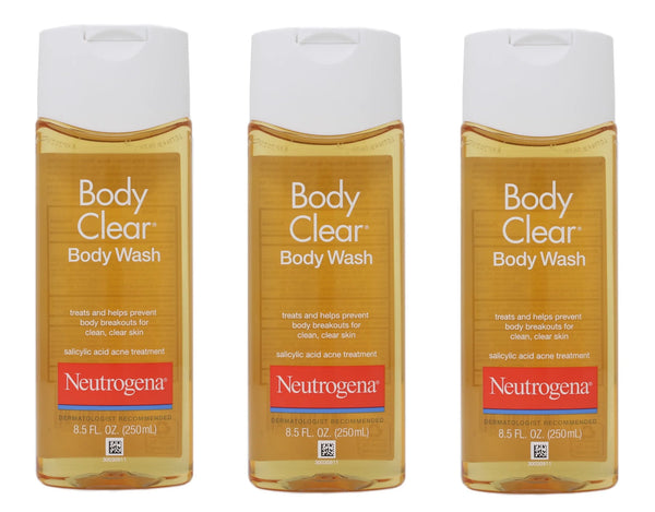 Neutrogena Body Clear Acne Body Wash with Glycerin for Breakout Treatm ...
